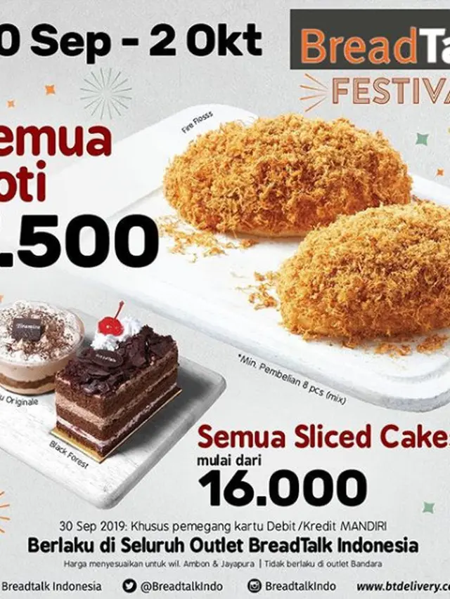 Diskon Roti Akhir Tahun Gila-Gilaan di BreadTalk Festival - Lifestyle ...