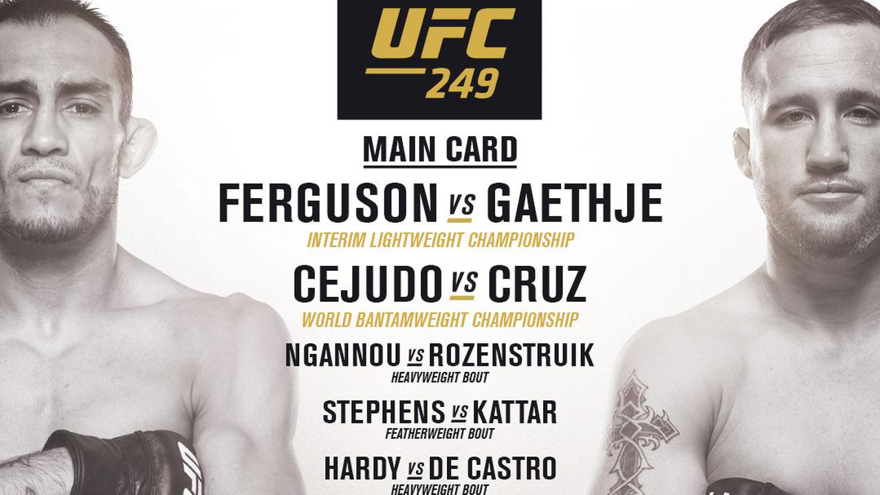 Jadwal Duel Lengkap UFC 249: Mencari Penantang Khabib Nurmagomedov