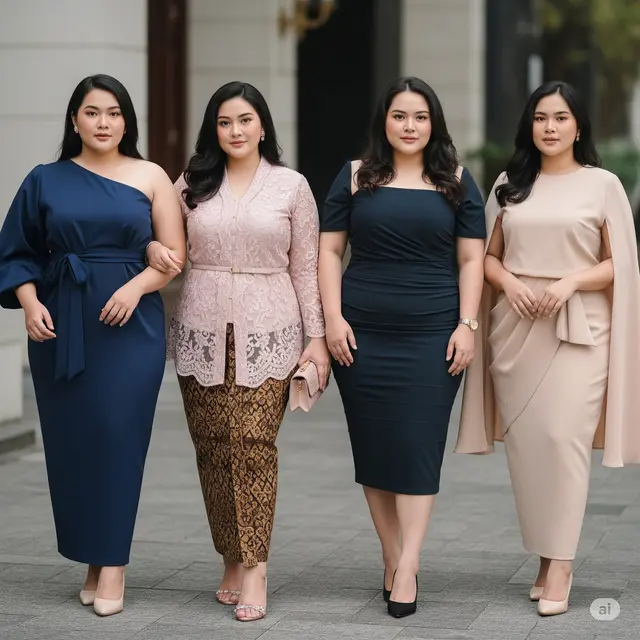 15 Inspirasi Baju Kondangan untuk Wanita Gemuk, Tampil Percaya Diri dan ...