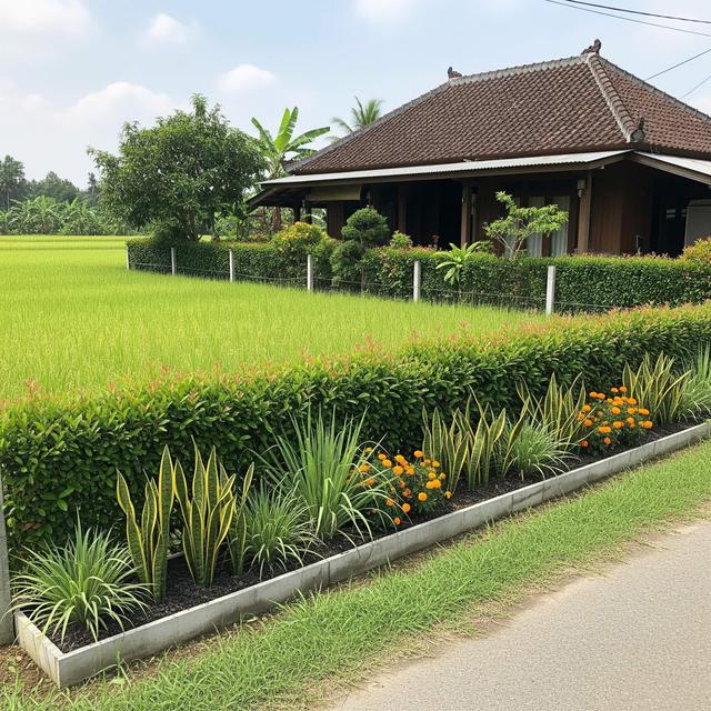 10 Desain Rumah di Tepi Sawah dengan Pagar Pengaman Anti Ular, Aman dan ...