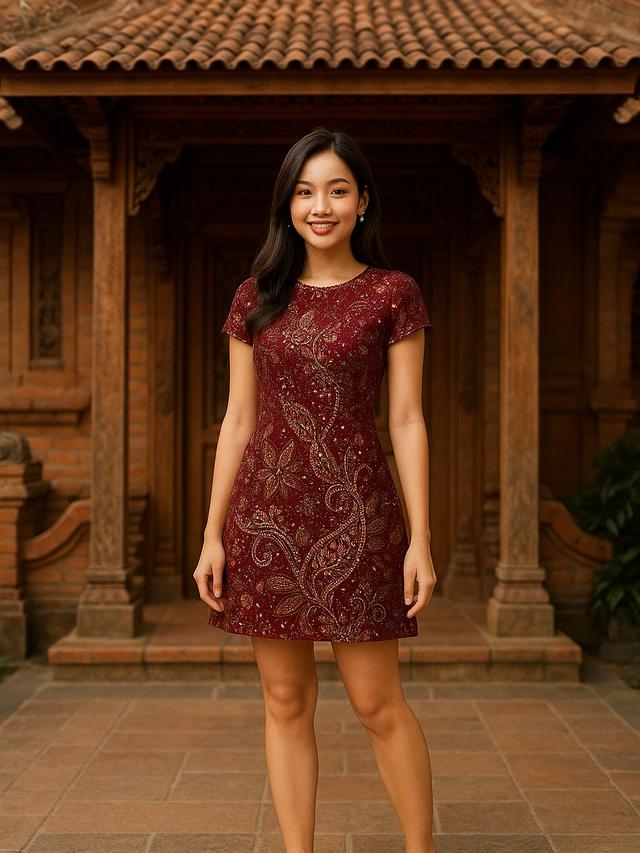 7 Model Batik Merah Maroon Wanita Terbaru yang Menarik dan Stylish