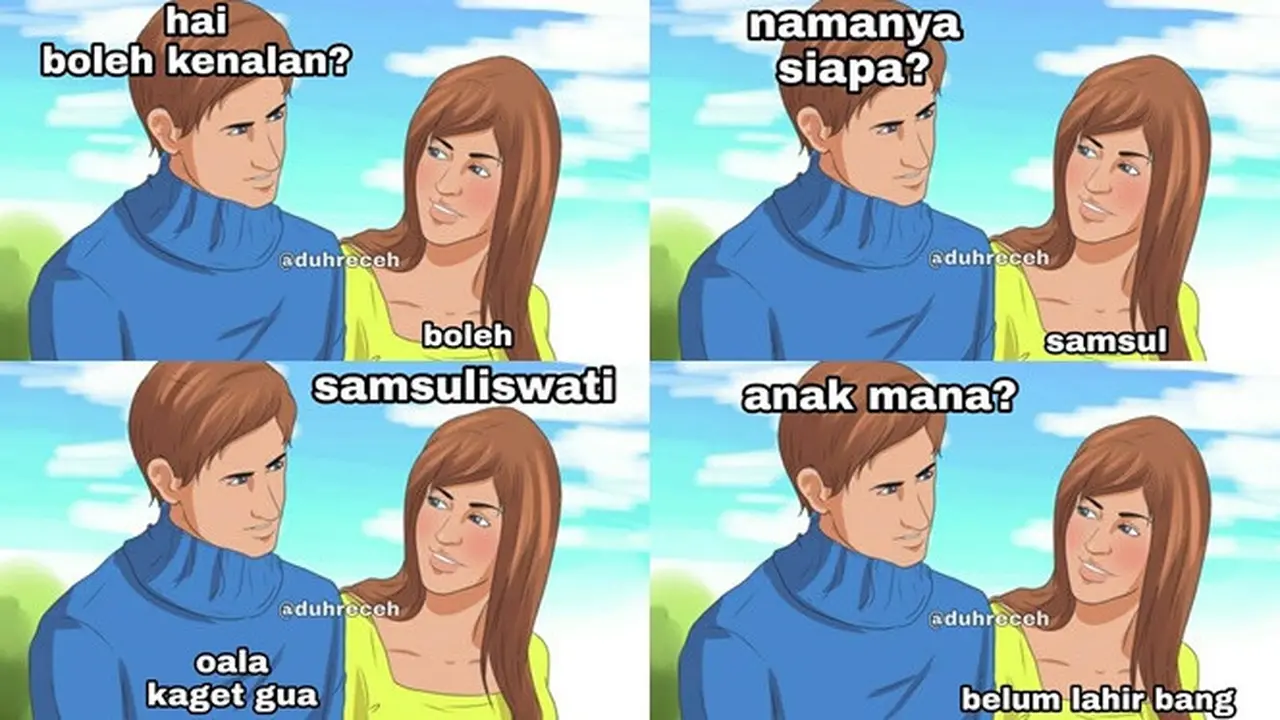 6 Meme Absurd Ajak Kenalan Ini Bikin Nyengir - Hot Liputan6.com