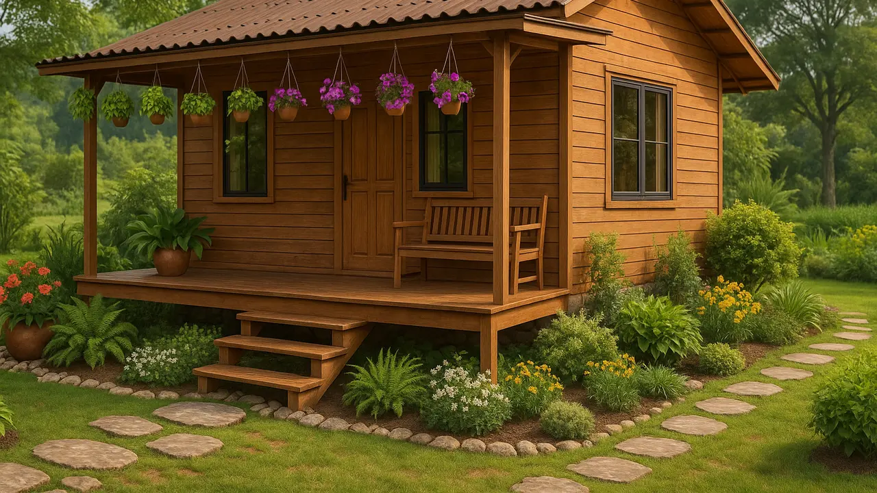 8 Gambar Rumah Minimalis di Desa dengan Teras dan Taman Mini, Inspirasi Hunian Asri di 2025 ...