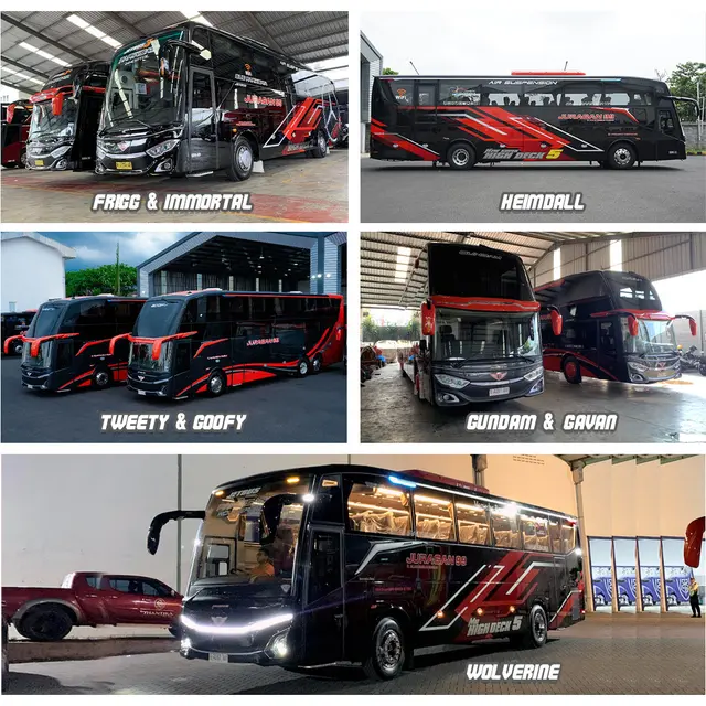 Intip Bus Juragan 99 Trans yang Adopsi Nama dari Kartun dan Anime ...