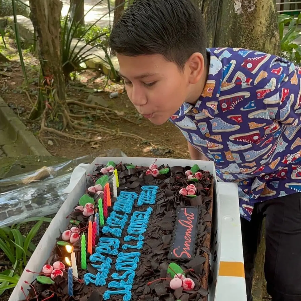 6 Momen Ulang Tahun Jason Lionel Theo Bintang Cinta Amara, Dapat Kue ...