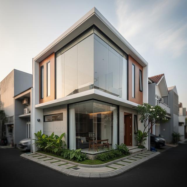 9 Desain Rumah Hook di Lahan Sempit, Maksimalkan Potensi Ruang dan Estetika