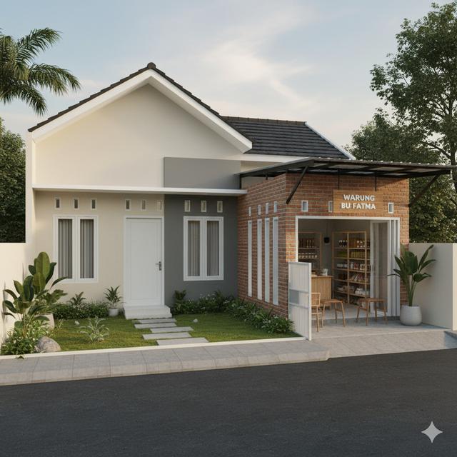 7 Model Rumah Minimalis Samping Ada Toko yang Enggak Ganggu Privasi ...