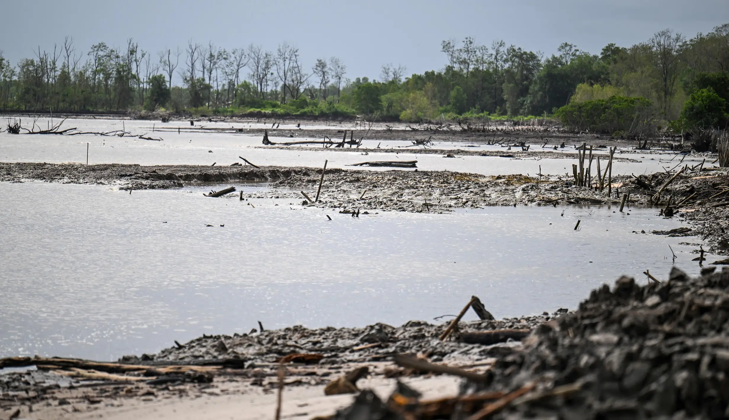 Dampak Perubahan Iklim, Abrasi Pantai Weg naar Zee Suriname Kian ...