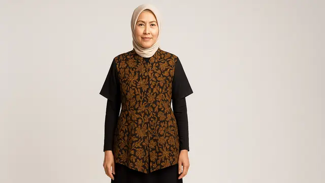 7 Model Cardigan Batik Lengan Pendek untuk Kondangan dan Acara Resmi ...