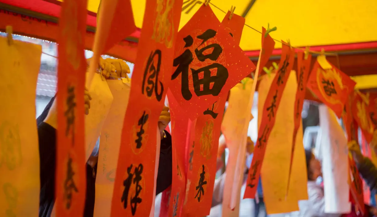 Mengenal Makna Chunlian Jelang Perayaan Imlek - Foto Liputan6.com