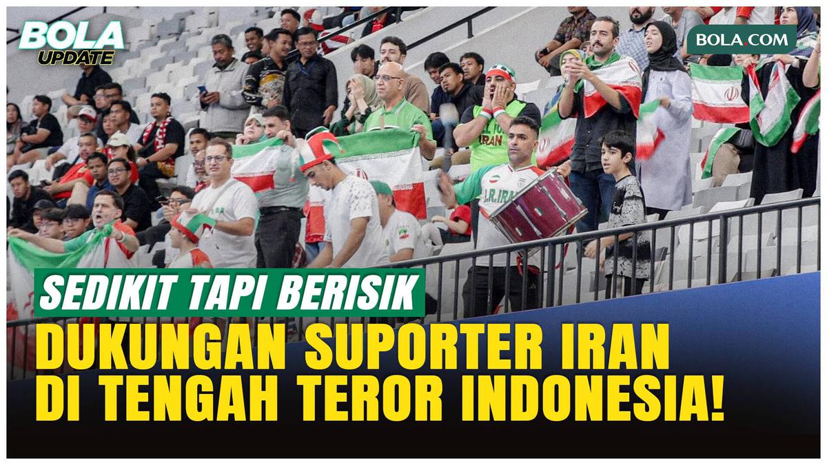 Meski Sedikit, Suporter Timnas Futsal Iran Tetap Berisik di Indonesia Arena