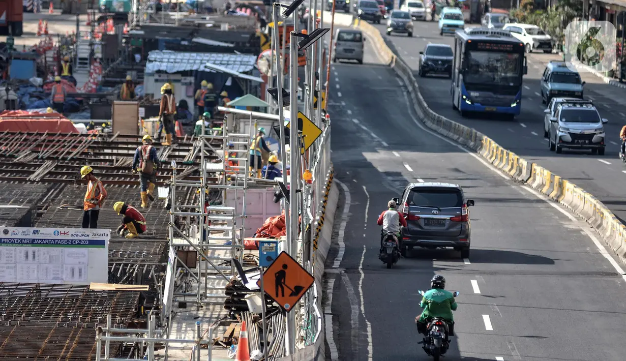 Proyek MRT Fase 2A Ditargetkan Rampung Tahun 2028 - Foto Liputan6.com