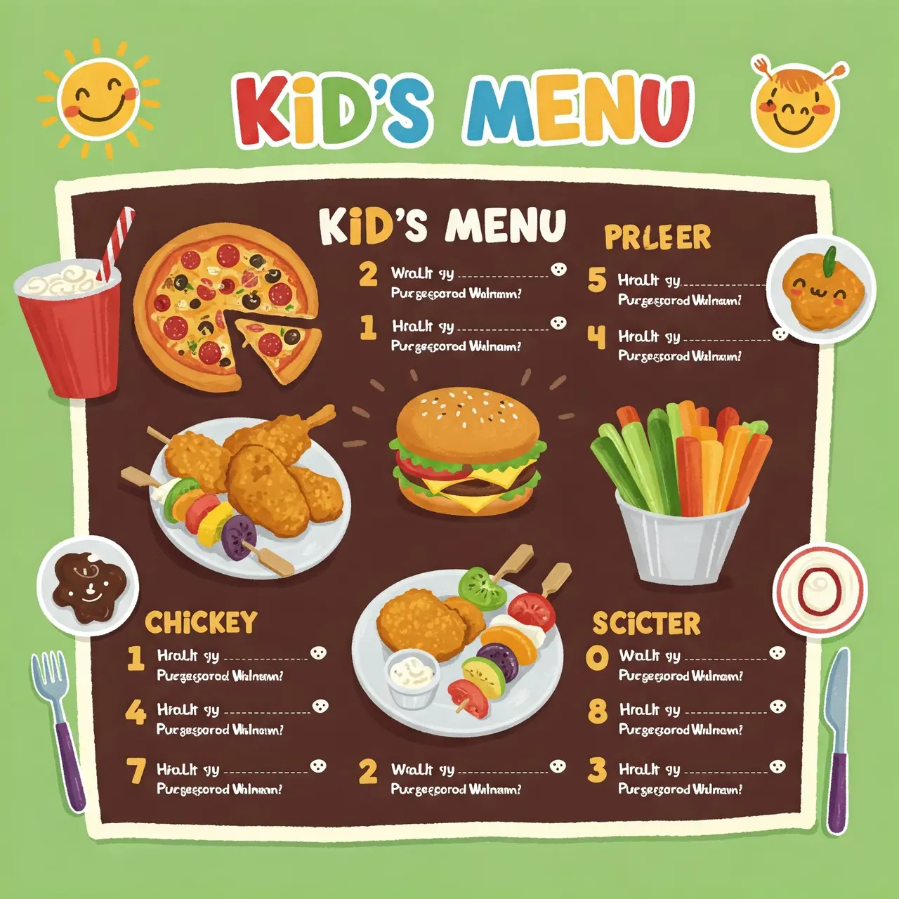 6 Contoh Desain Daftar Menu Keren dan Kekinian, Bikin Pelanggan Jadi ...