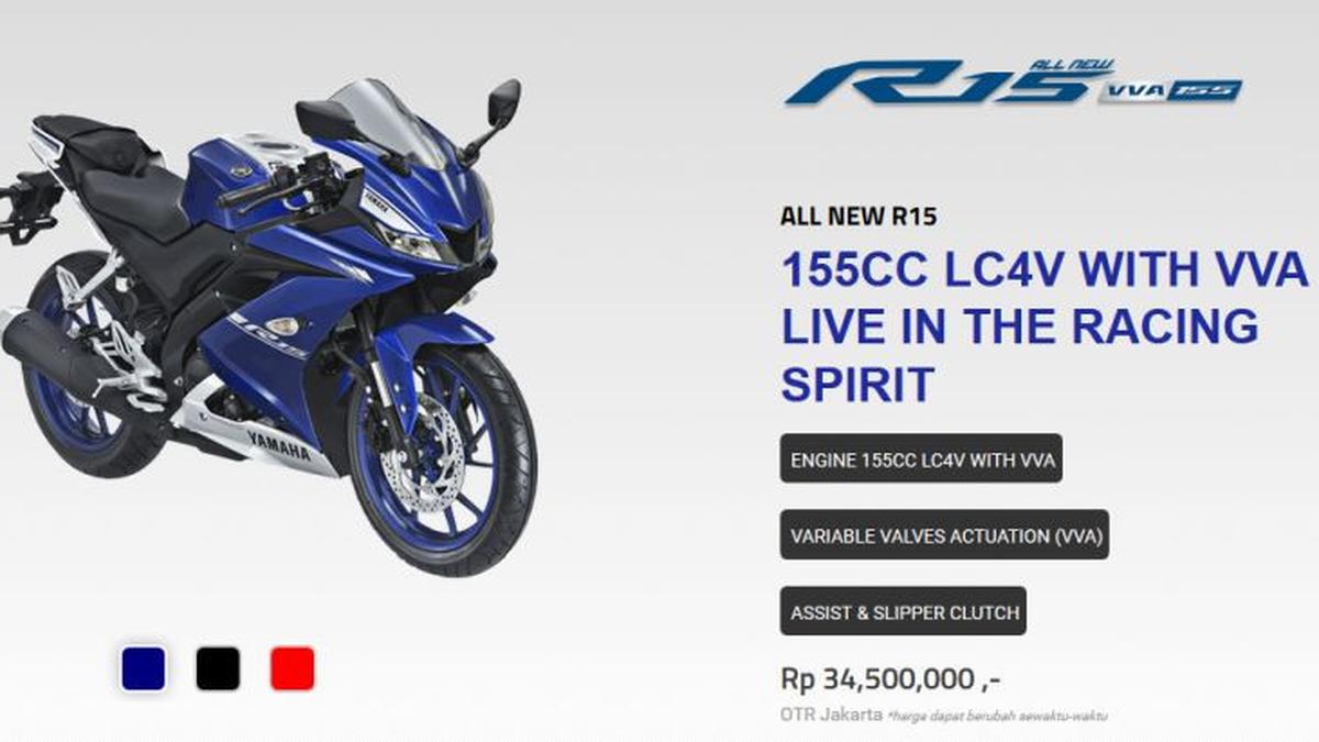 Resmi, Harga Yamaha R15 Rp 34,5 Juta - Otomotif Liputan6.com
