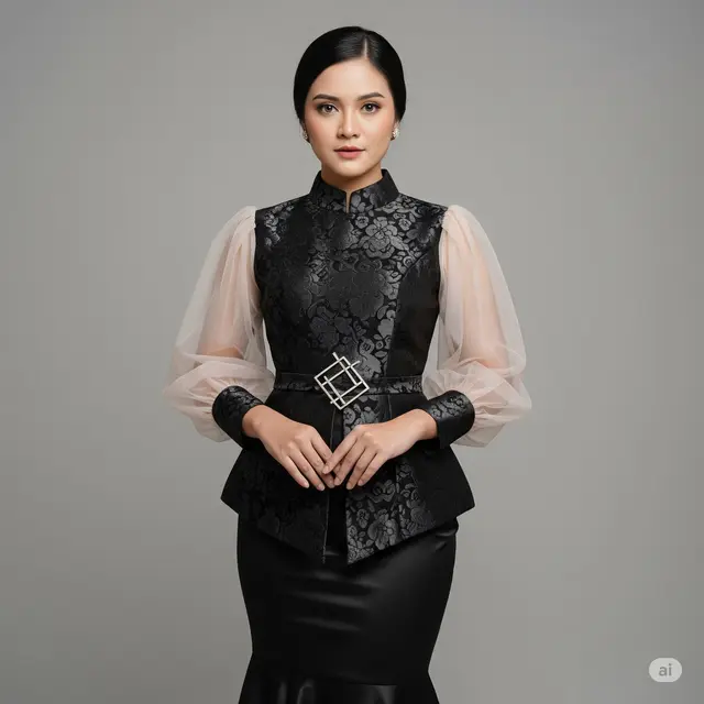 10 Model Kebaya Janggan Tren 2025, Fusi Klasik & Modern yang Memukau