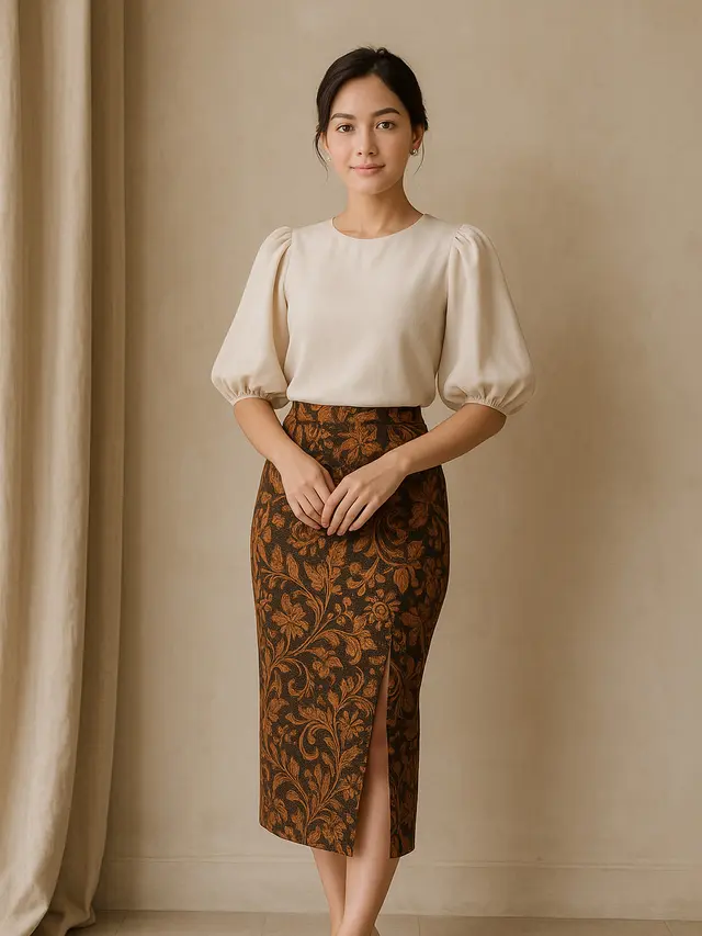 Rok Span Batik Belah Samping Cocok dengan Baju Apa? Ini 8 Gaya yang ...