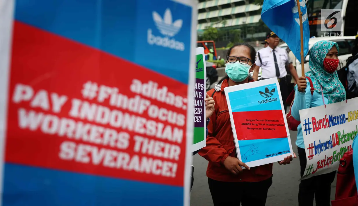 Tuntut Keadilan, Buruh Sepatu Adidas Gelar Aksi di Depan Kedubes Jerman ...