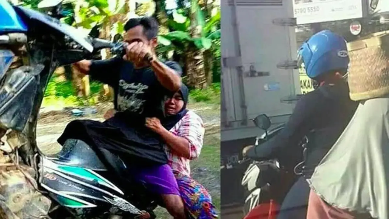 Kumpulan Potret Tingkah Ibu-Ibu Dibonceng Naik Motor yang Bikin Cekikikan - Otomotif Liputan6.com