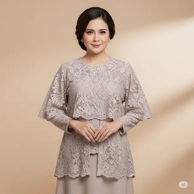 8 Model Baju Brokat Terbaru Usia 40-an yang Elegan, Tampilan Awet Muda - Hot Liputan6.com