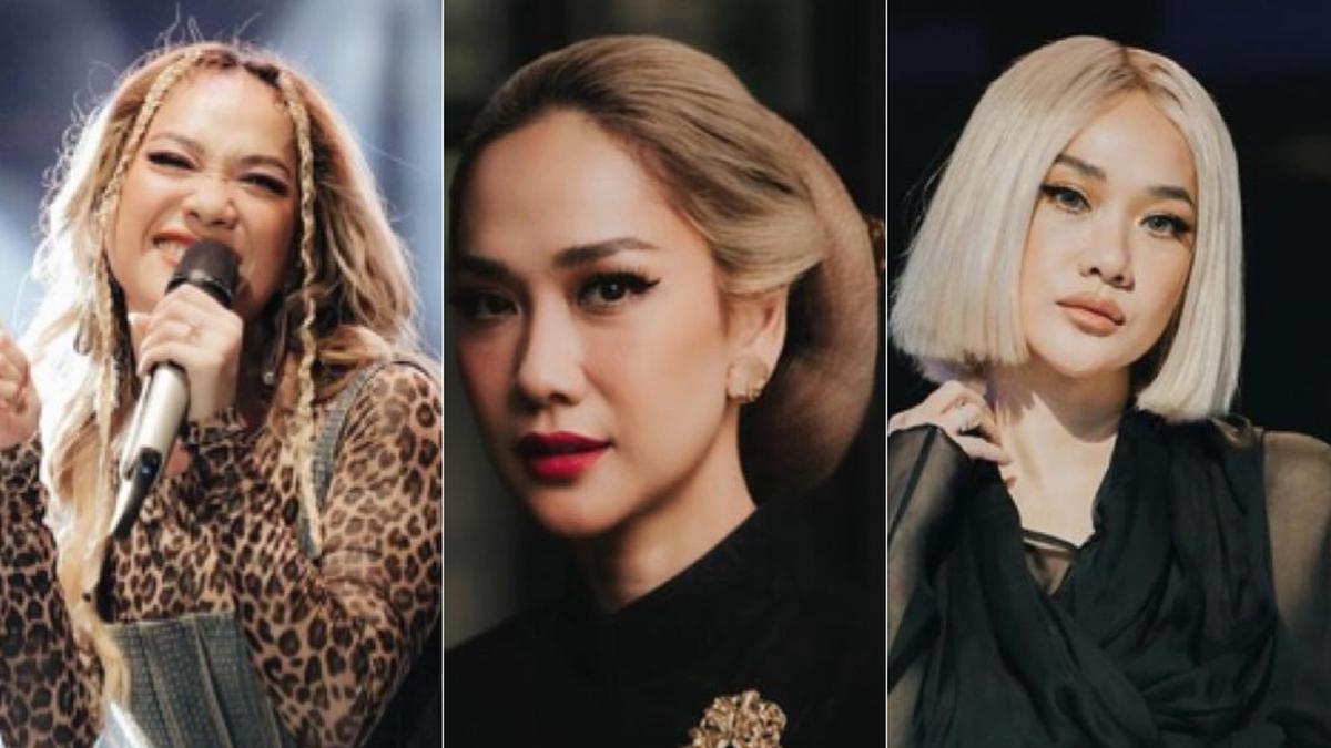 8 Tatanan Gaya Rambut Blonde Anti Membosankan dari Bunga Citra Lestari