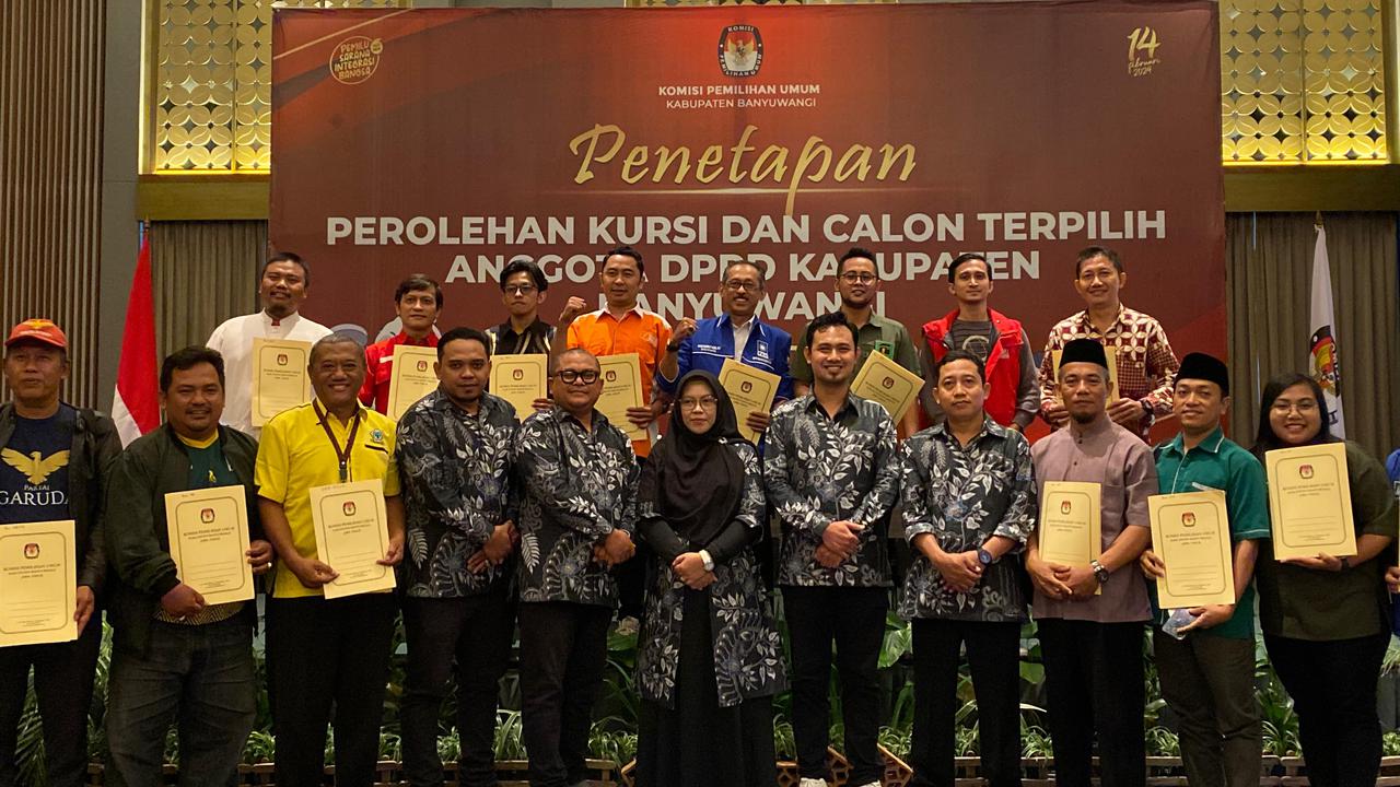 Sabet 11 Kursi DPRD, PDIP Jadi Pemenang Pemilu 2024 di Banyuwangi