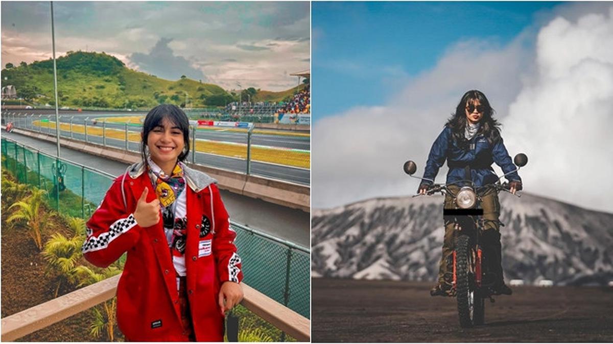 Gemar Touring, Ini 6 Potret Sintya Marisca saat Keliling Naik Motor