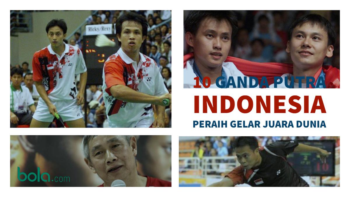 10 Ganda Putra Indonesia yang Pernah Jadi Juara Dunia
