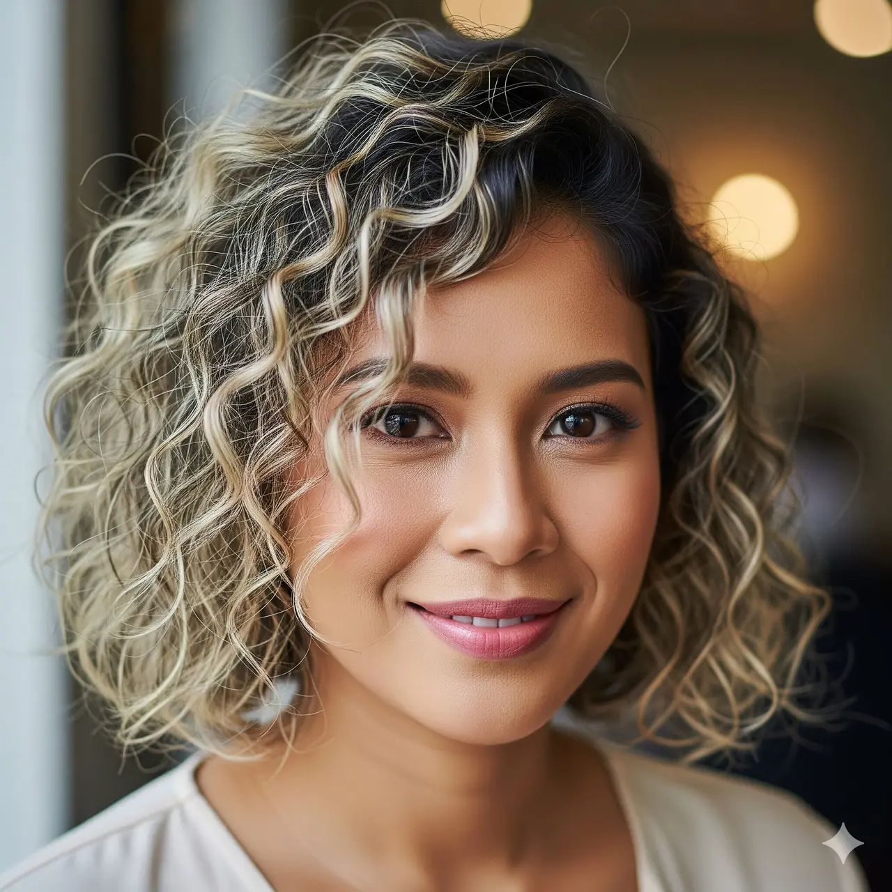 15 Model Rambut Ikal Natural untuk Ibu-Ibu Simpel, Elegan, dan Mudah ...