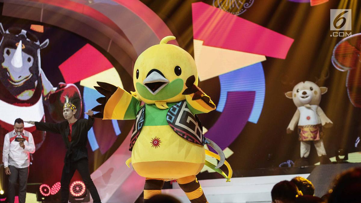 FOTO: Mengenal Lebih Dekat Tiga Maskot Asian Games 2018 - Foto Liputan6.com