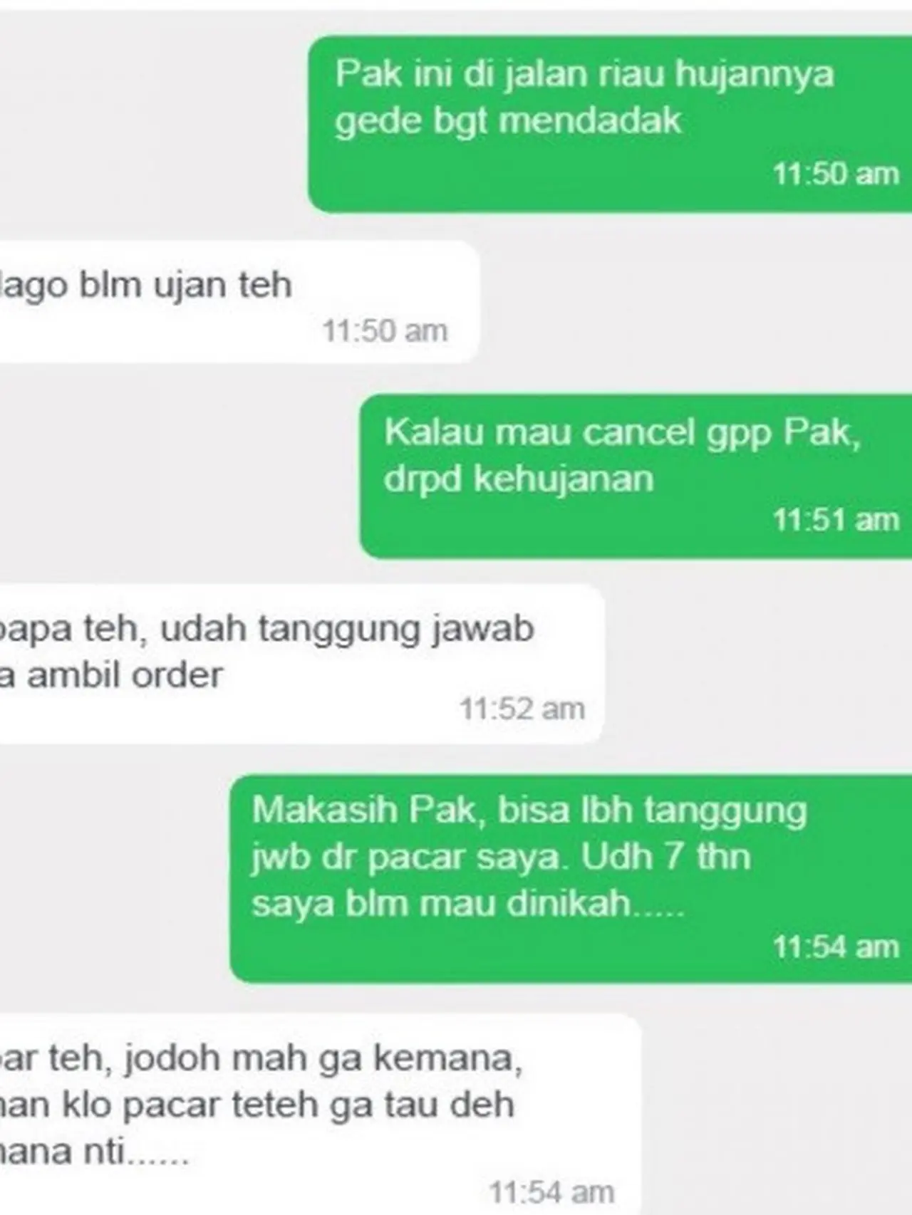 7 Curhatan Galau Pelanggan ke Driver Ojek Online, Ngenes tapi Kocak ...
