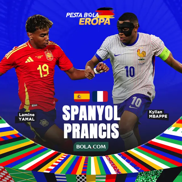 Link Live Streaming Semifinal Euro 2024: Spanyol Vs Prancis - Piala Eropa Bola.com