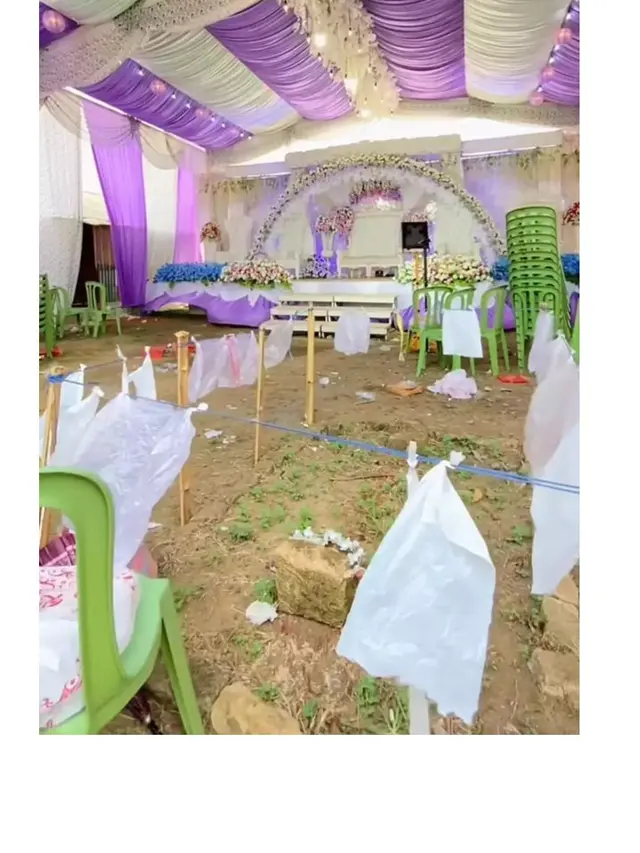 Resepsi Pernikahan di Tengah Kuburan Ini Jadi Sorotan, Dekorasinya Mewah - Hot Liputan6.com