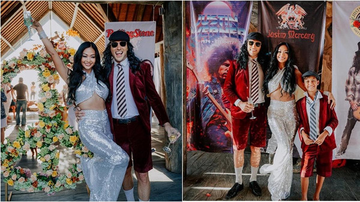 6 Potret Ultah Justin Werner Suami Indah Kalalo, Bergaya Rocker Klasik