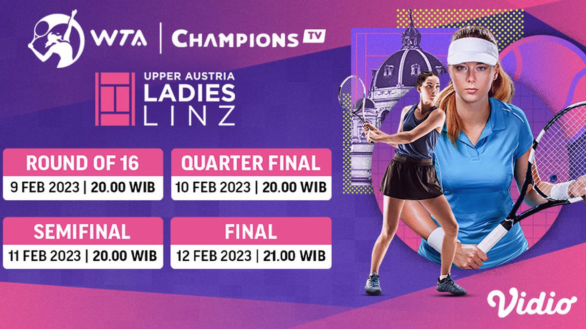 Siaran Langsung WTA 250 Austria Upper Ladies Linz 2023 di Vidio, 9-12 ...