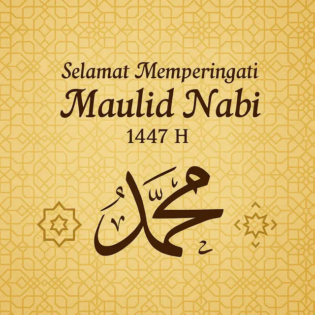 6 Ide Background Maulid Nabi Muhammad Simpel, Bisa Jadi Referensi di ...