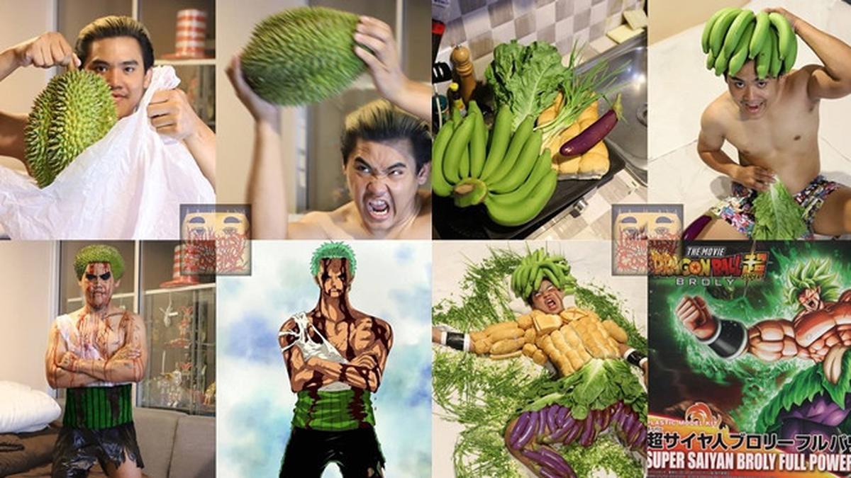6 Cosplay Low Budget Pakai Buah Warna Hijau Ini Kreatif Sekaligus Kocak ...