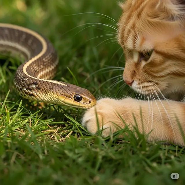 Apakah Kucing Dapat Bertahan dari Gigitan Ular Berbisa? Ini Penjelasan ...