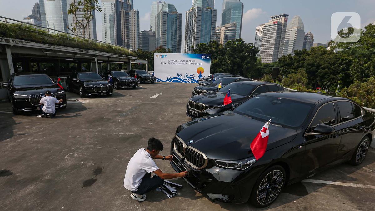 Deretan Mobil Listrik Mewah Untuk Delegasi KTT WWF Bali - Foto Liputan6.com