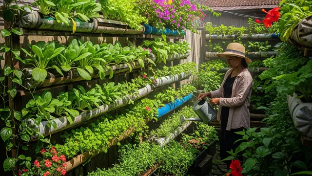 Inspirasi Desain Kebun Sayur Belakang Rumah Bergaya Modern dan Hemat Ruang