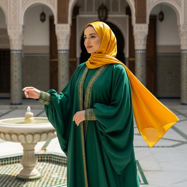 7 Model Abaya Simple tapi Terlihat Glamor, Cocok untuk Acara Resmi dan ...