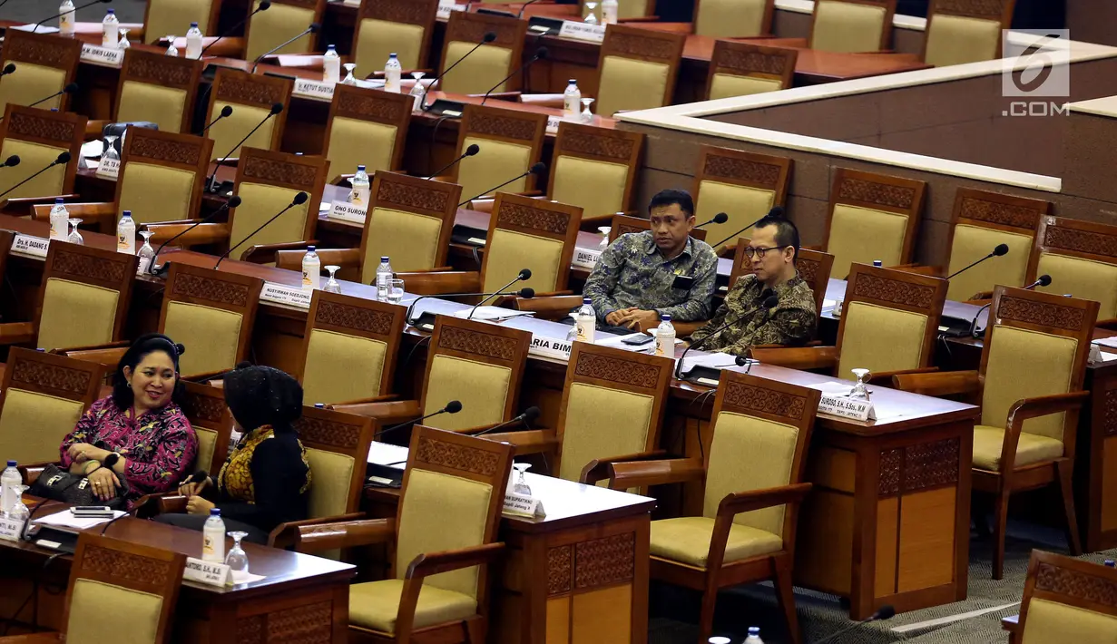 Rapat Paripurna RAPBN 2018 Sepi Anggota Dewan - Foto Liputan6.com