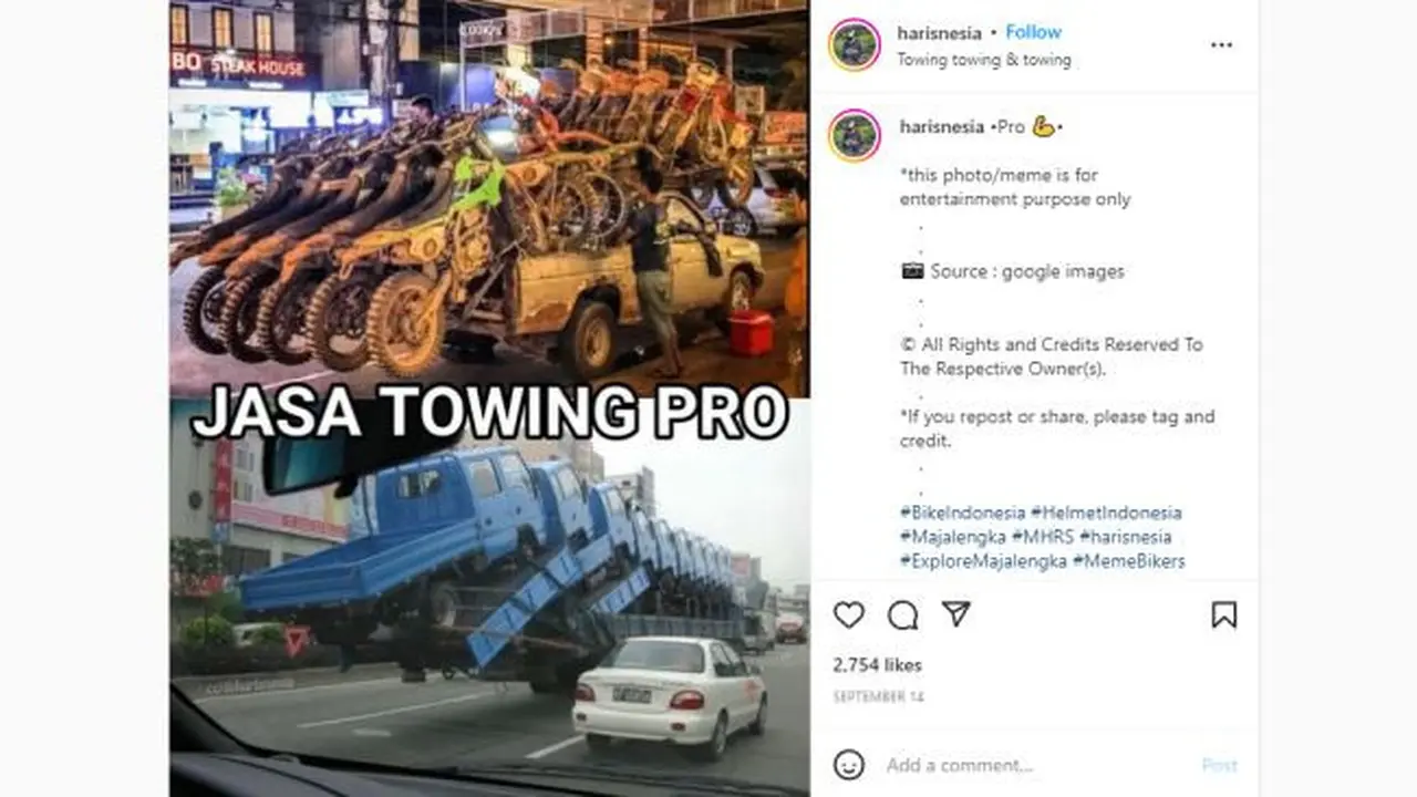 Meme Otomotif: Jasa Towing Pro Tiada Tanding Tiada Banding - Otomotif ...