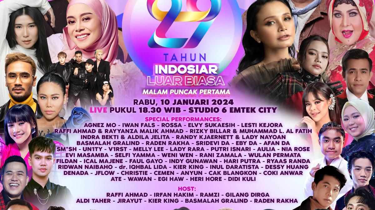 Live Streaming Indosiar Konser Raya 29 Tahun Indosiar Luar Biasa ...