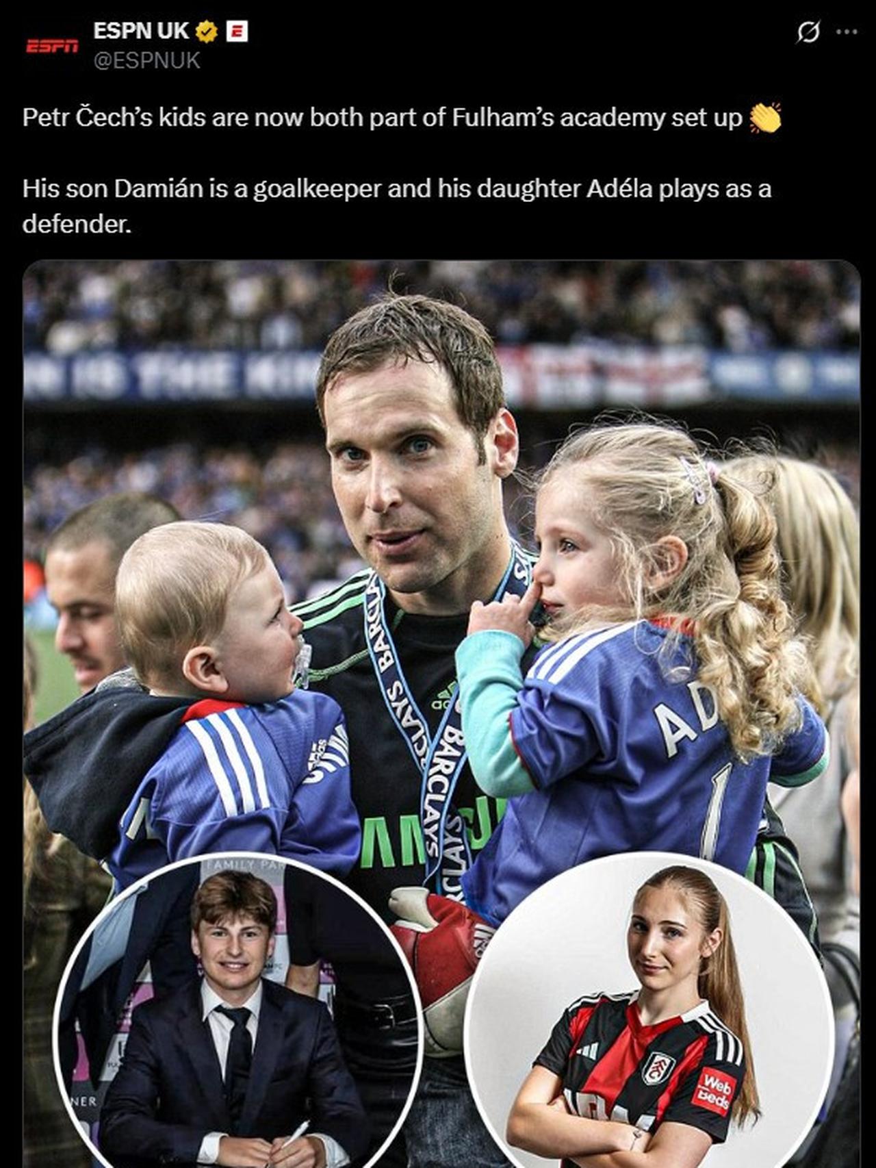 Peter Cech Pilih Fulham untuk Akademi Kedua Anaknya, Bukan Chelsea atau ...