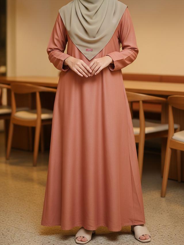 7 Model Gamis Ramadhan Simple yang Bakal Ngetren untuk Bukber 2026 ...