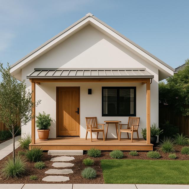 8 Model Rumah Sederhana dengan Teras dan Taman Mini ala Pinterest yang ...