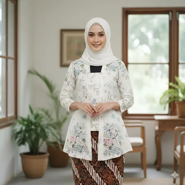 5 Model Kebaya Lengan Panjang Kutu Baru Simple Stylish Tren Terbaru 2025