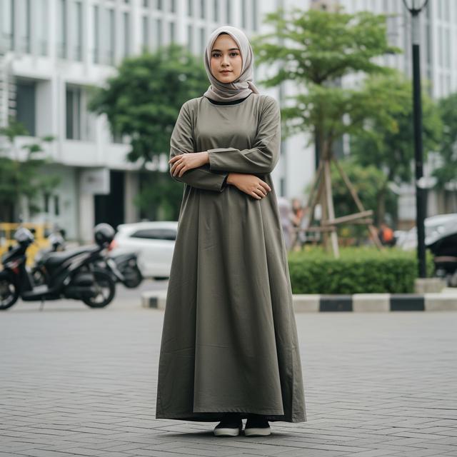 9 Model Gamis Simple Kekinian untuk Cewek Tomboy, Nyaman dan Modis