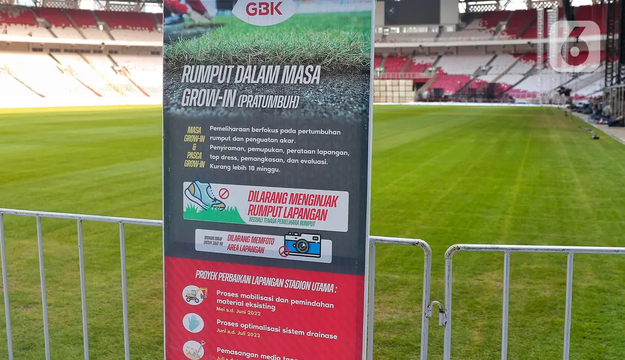 Rumput Stadion Utama Gelora Bung Karno Memprihatinkan usai Gelaran Konser BLACKPINK - Foto ...