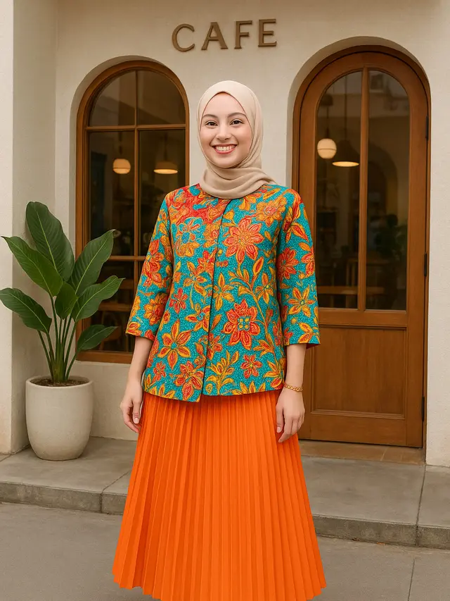 7 Atasan Batik dengan Rok Plisket, Inspirasi Outfit untuk Tampil Anggun ...